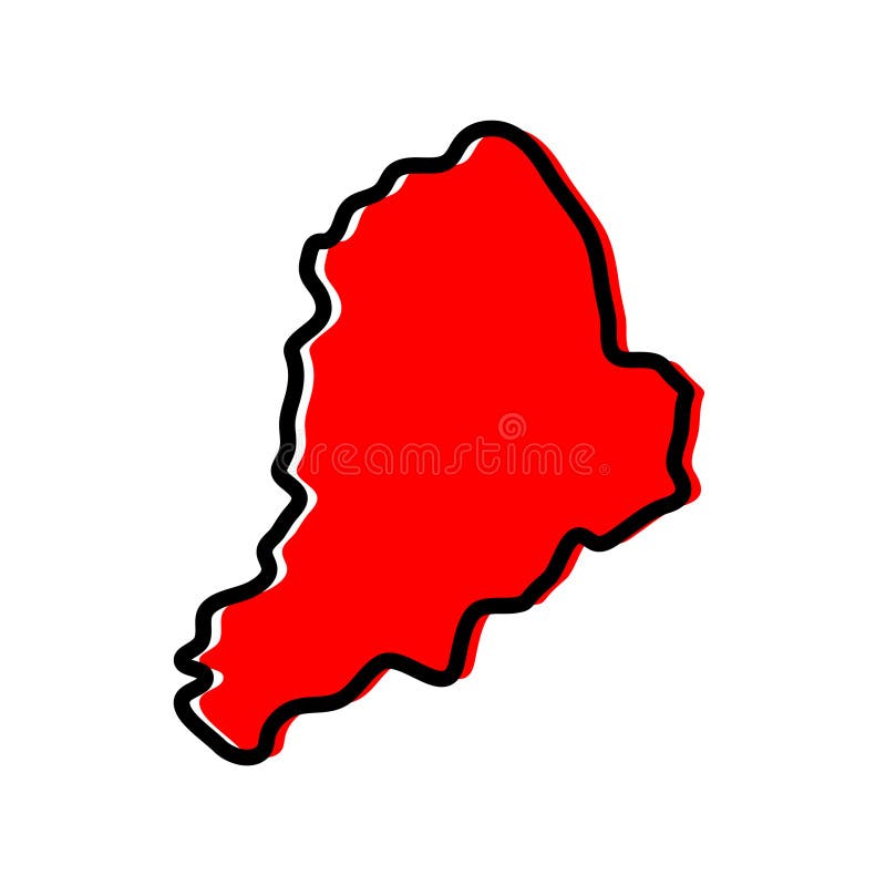 Borno State of Nigeria Vector Map Illustration Stock Illustration ...