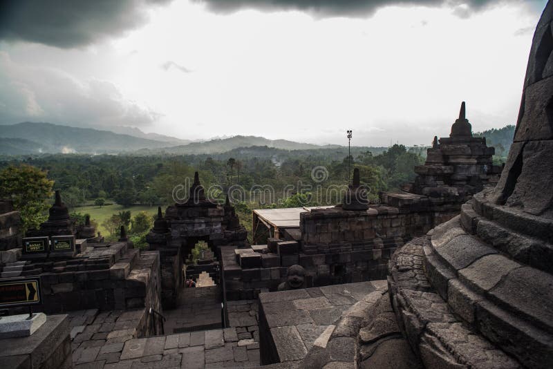 Borobudur Temple, Ancient Buddhist Temple Near Yogyakarta, Java ...