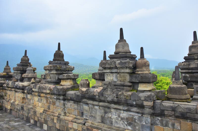 Borobudur, Java, Indonesia stock image. Image of buddha - 72093829