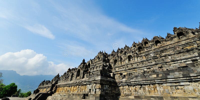 Borobudur, Java Island, Indonesia Stock Photo - Image of large ...