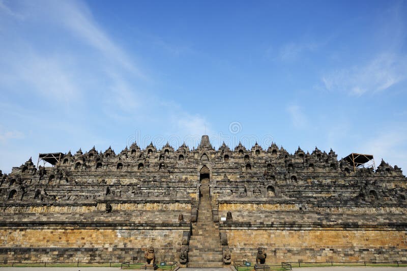 Borobudur, Java Island, Indonesia Stock Photo - Image of java, famous ...