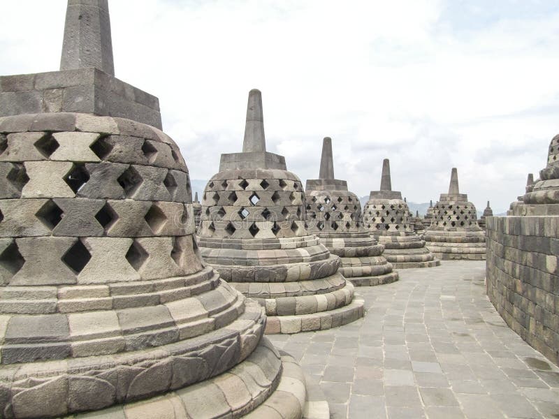 Borobudur in Java stock image. Image of stone, borobudur - 93347081