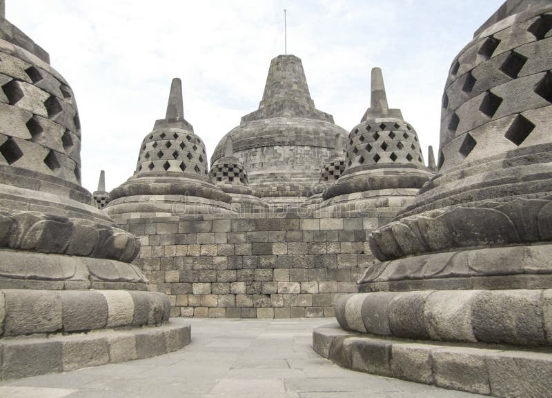 Borobudur in Java stock image. Image of sightseeing, tourist - 93807207