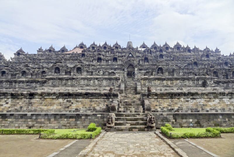 Borobudur in Java stock image. Image of barabudur, religion - 93302121