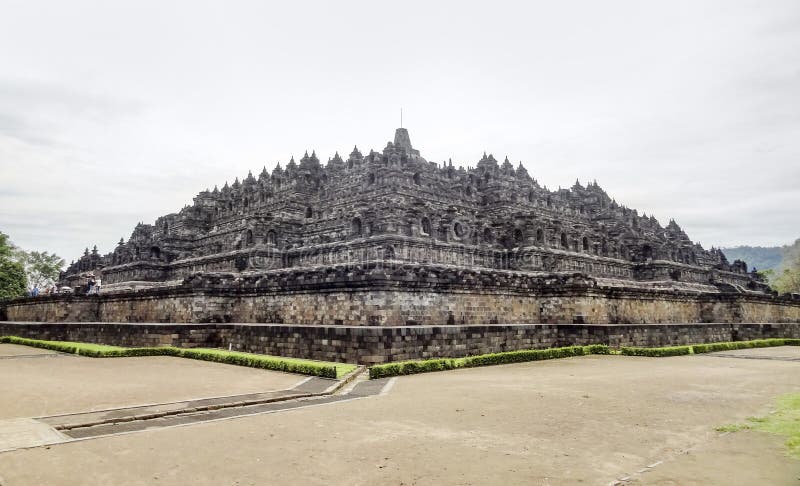 Borobudur in Java stock photo. Image of architecture - 93347192