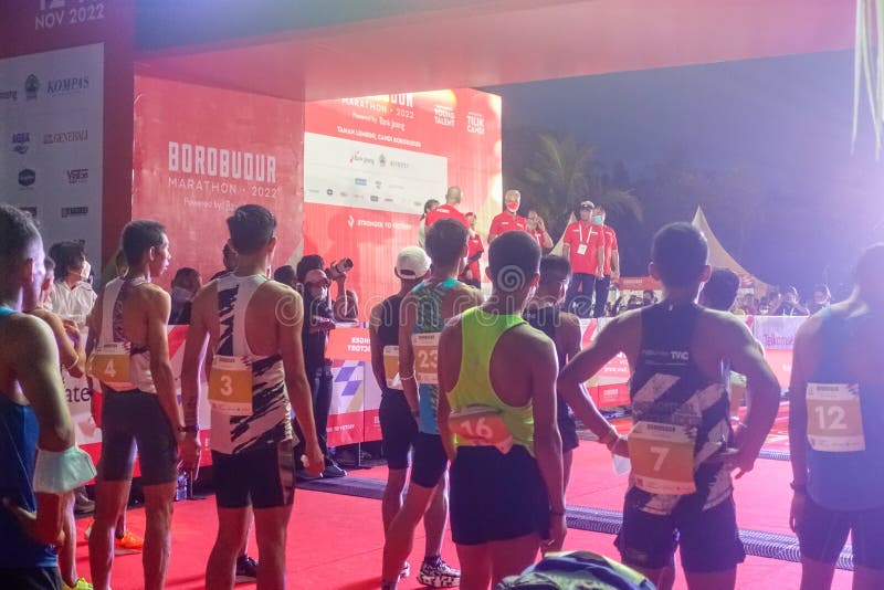 Borobudur Marathon 2022, Athletes Getting Ready for Start Editorial ...