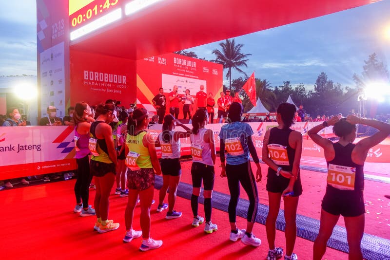 Borobudur Marathon Athletes Getting Ready To the Starting Line ...