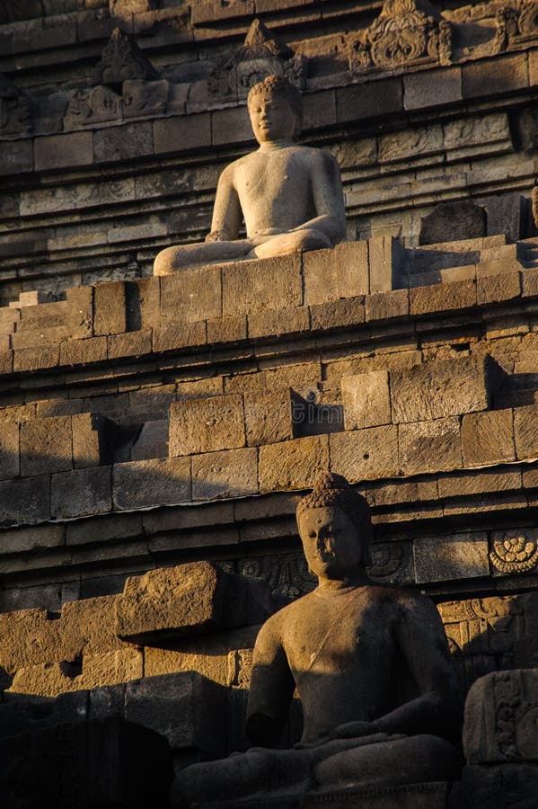 Borobudur Sunrise, Java, Indonesia Stock Photo - Image of monument ...