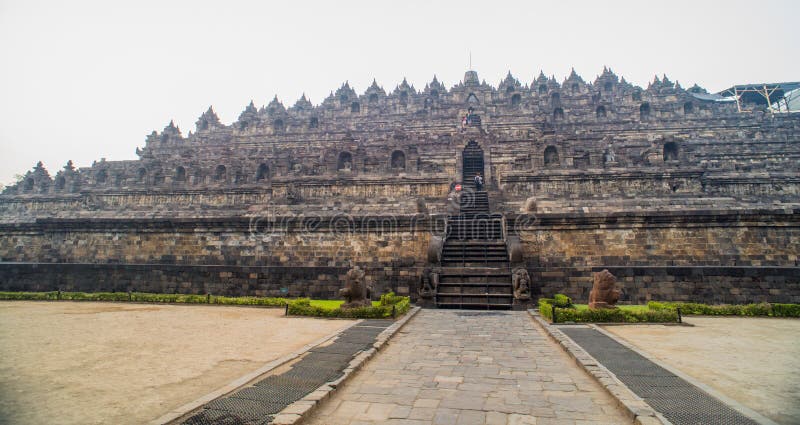 Borobudur Temple, Ancient Buddhist Temple Near Yogyakarta, Java ...