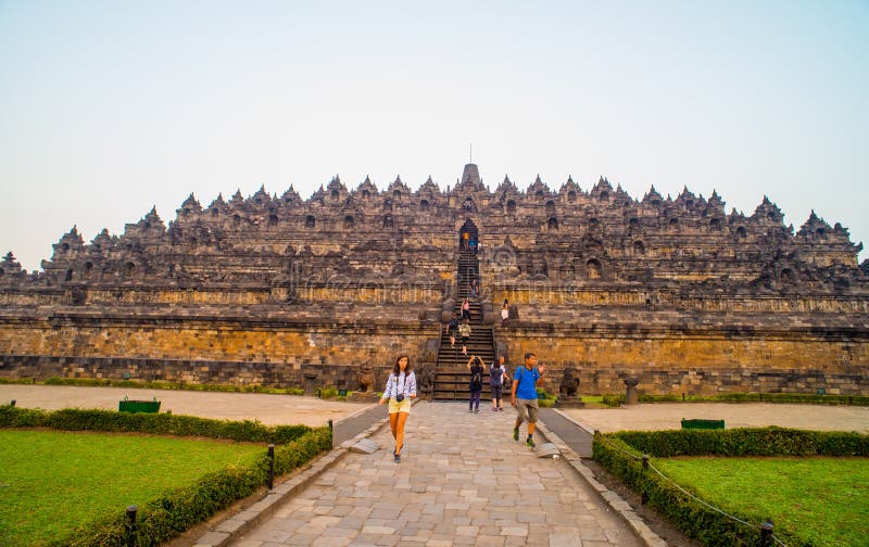 Borobudur Temple, Ancient Buddhist Temple Near Yogyakarta, Java ...