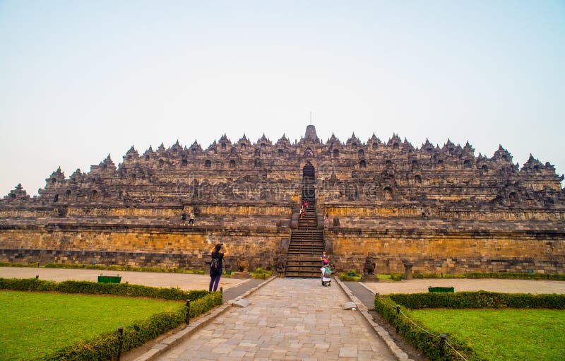 Borobudur Temple, Ancient Buddhist Temple Near Yogyakarta, Java ...