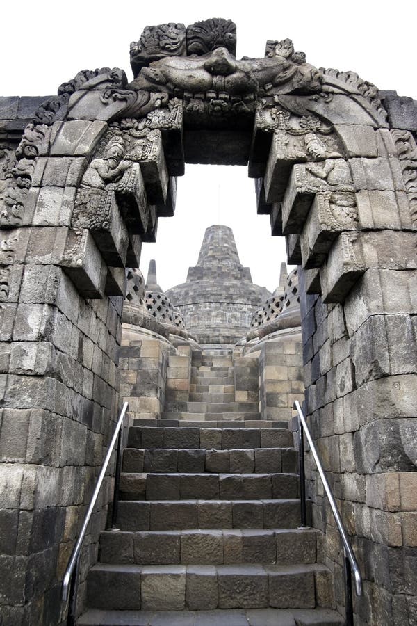 Borobudur Temple Architecture Java Indonesia Stock Image - Image of ...