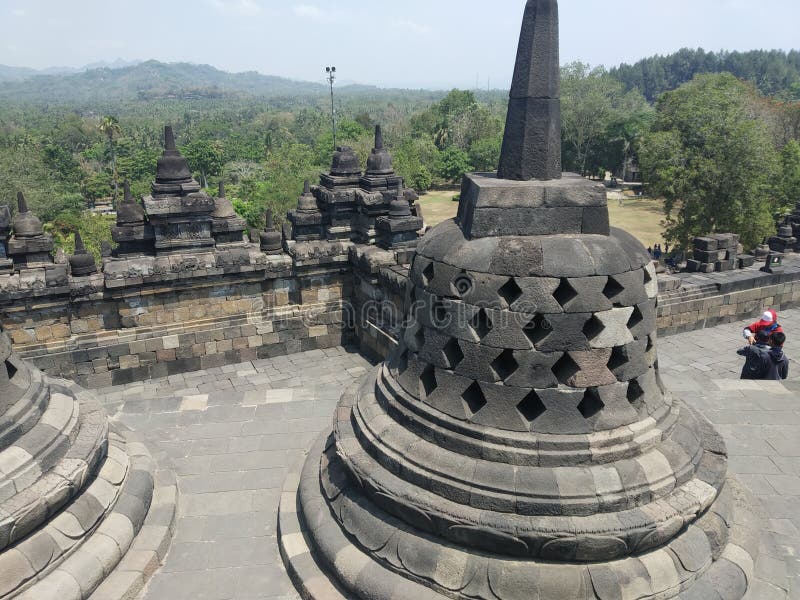 Borobudur Temple Building Looks Closely Editorial Photography - Image ...