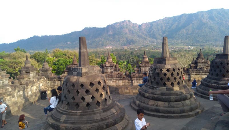 Borobudur Temple at Central Java Editorial Image - Image of java ...