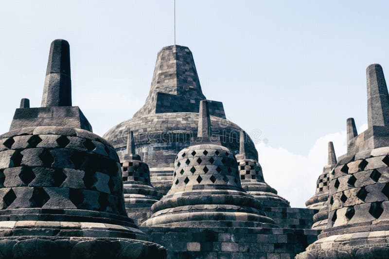 Borobudur Temple, Central Java, Indonesia. Buddhist Temple in Central ...
