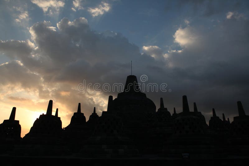 Borobudur Temple, Central Java, Indonesia. Stock Photo - Image of asia ...