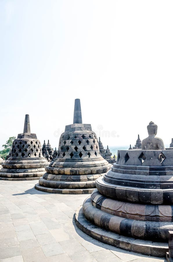 Borobudur Temple, Central Java,Yogyakarta, Indonesia. Stock Photo ...