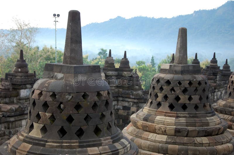 Borobudur temple complex stock photo. Image of buddist - 76550138