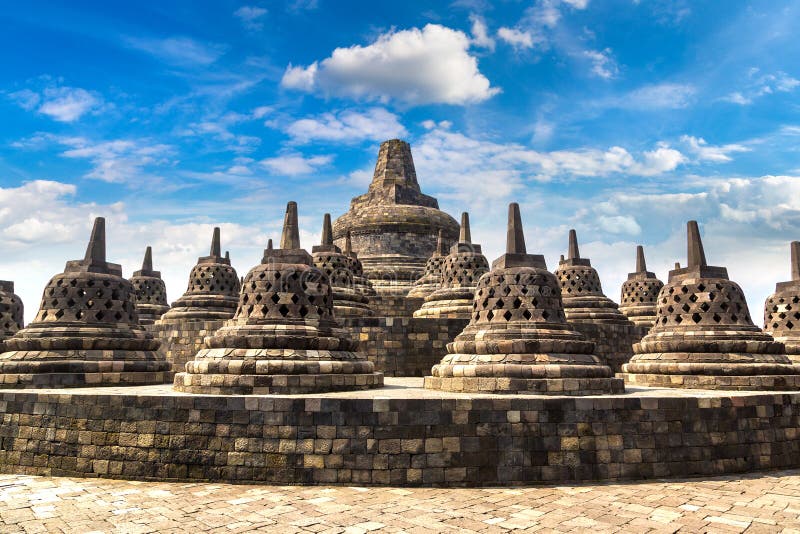 Borobudur temple Java stock photo. Image of java, prambanan - 258727300