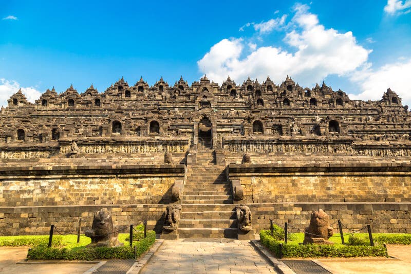 Borobudur temple Java stock photo. Image of civilization - 258727402