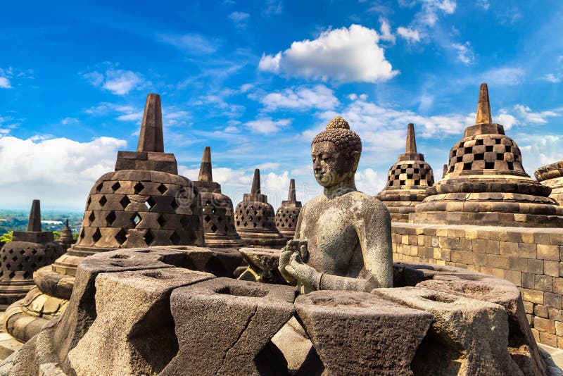 Borobudur temple Java stock image. Image of buddhism - 261906911