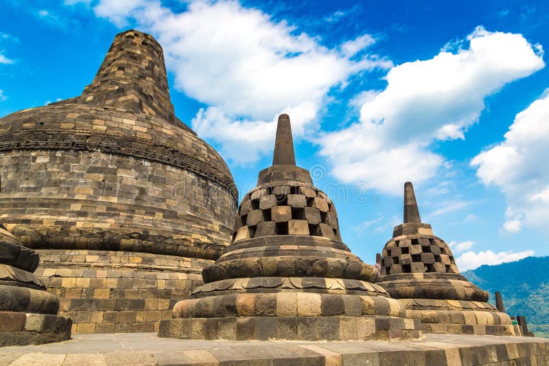 Borobudur temple Java stock photo. Image of island, ancient - 261906952