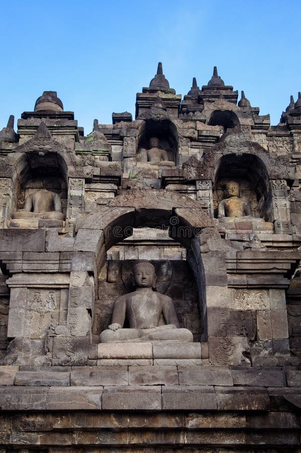 Borobudur Temple, Java, Indonesia. Stock Image - Image of landmark ...