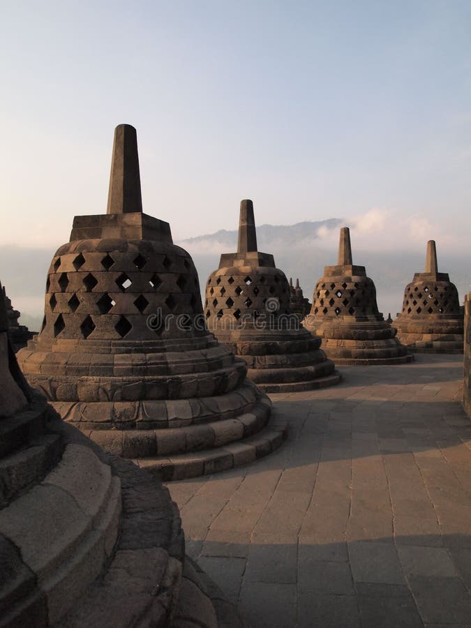 Borobudur Temple on Java Island Stock Photo - Image of wonderful ...
