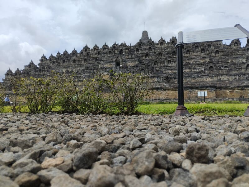 Borobudur Temple in Magelang City Stock Image - Image of center, java ...
