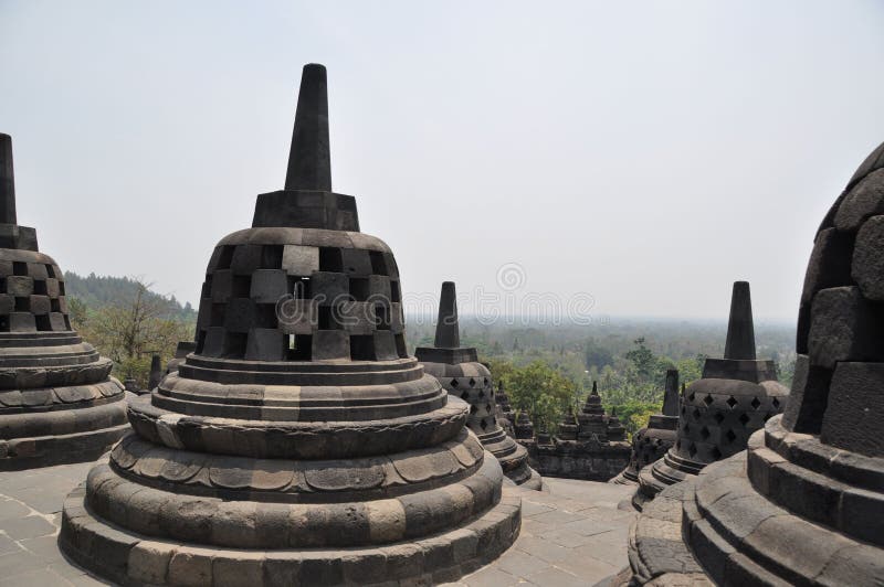 Borobudur Temple in Muntilan, Central Java, Indonesia Stock Image ...