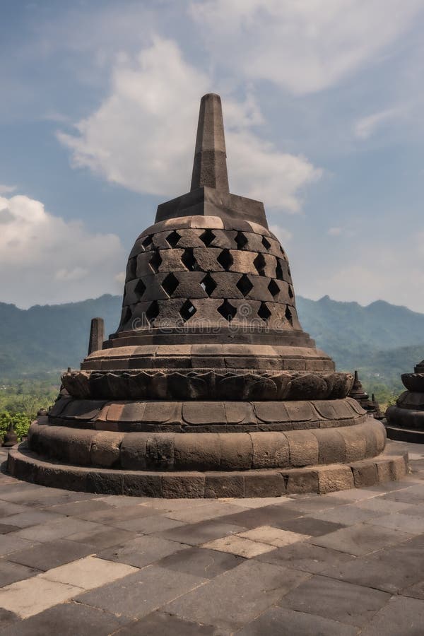 Borobudur Temple Stupa Made of Stone Stock Image - Image of ruins ...