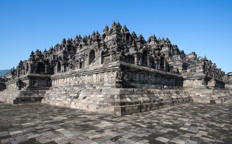 Borobudur Temple, Yogyakarta, Indonesia. Stock Photo - Image of ...