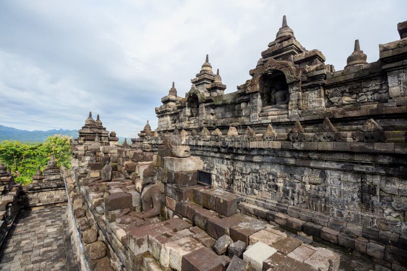 Borobudur Temple Yogyakarta Indonesia Java Stock Image - Image of ...