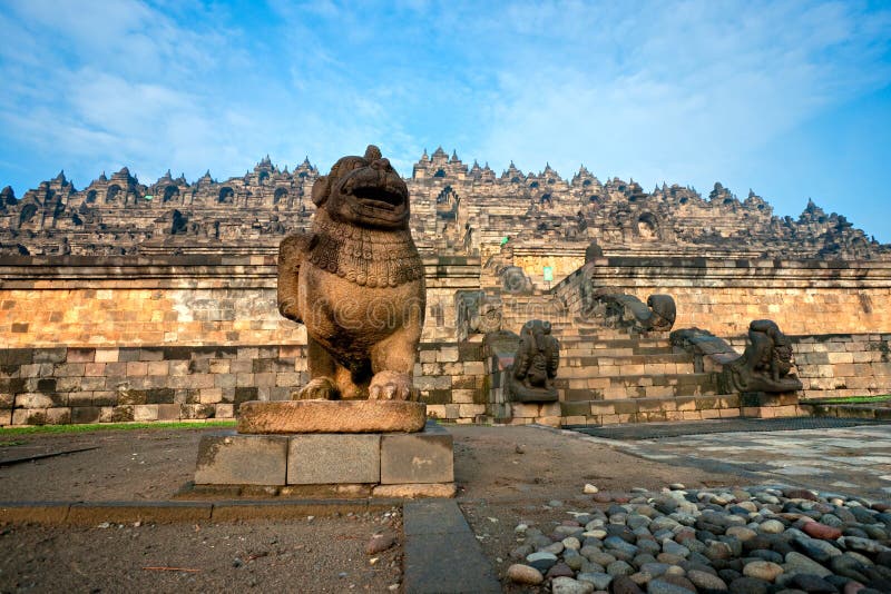 Borobudur Temple, Yogyakarta, Java, Indonesia. Stock Image - Image of ...
