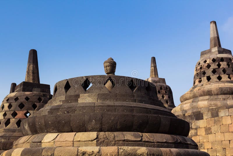 Borobudur Temple, Yogyakarta, Java, Indonesia. Stock Photo - Image of ...