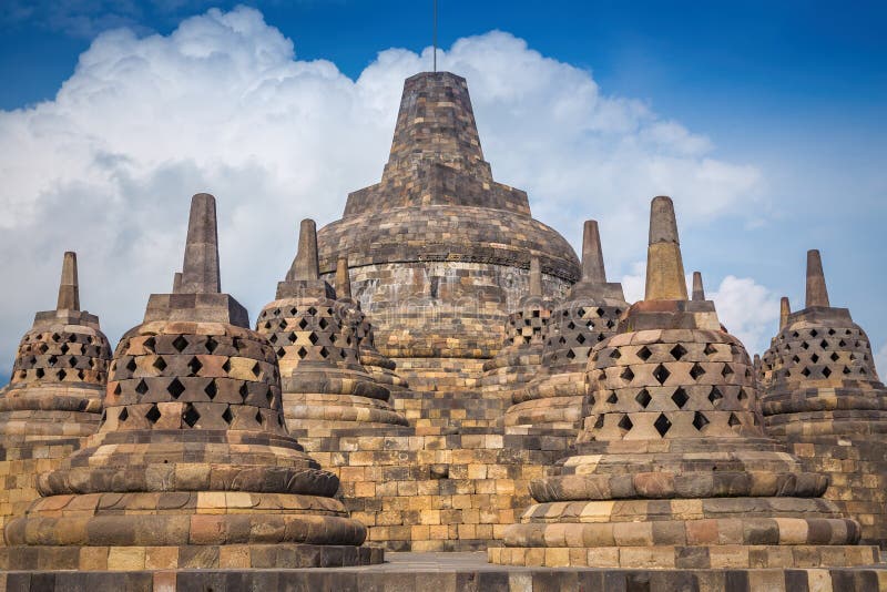 Borobudur is a 9th-century Mahayana Buddhist Temple Stock Photo - Image ...