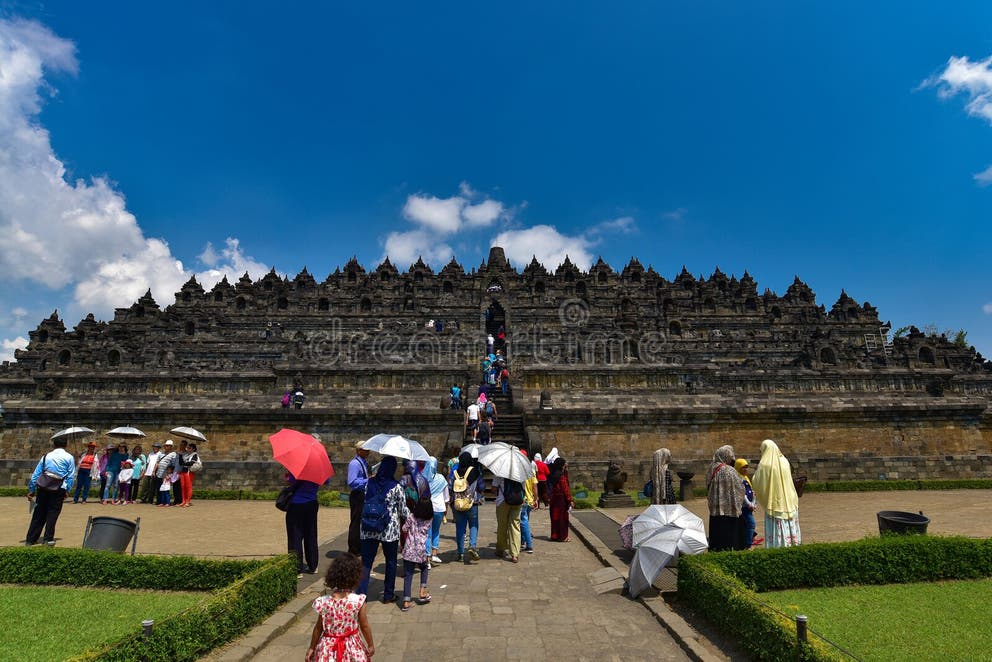 Borobudur, the World S Largest Buddhist Temple in Java Editorial Stock ...