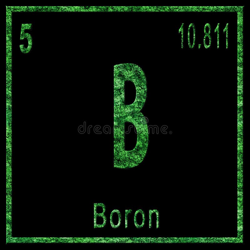 Boron Chemical Element, Green Edition Stock Illustration - Illustration ...
