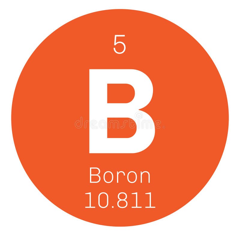 Boron chemical element stock vector. Illustration of chemistry - 83098873