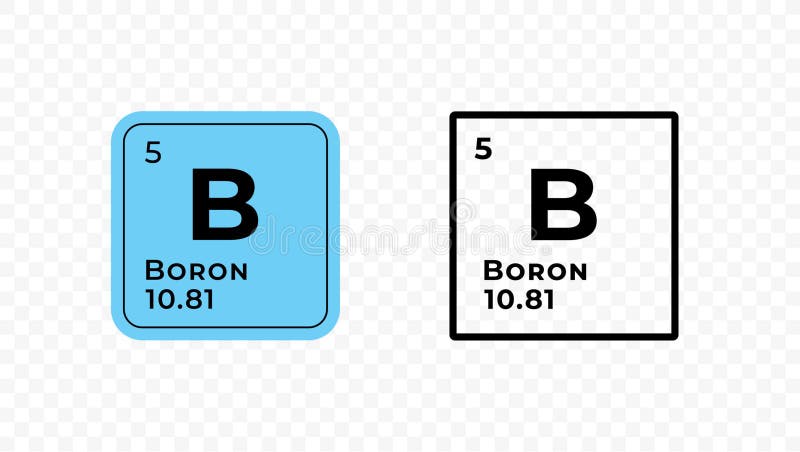 Boron, Chemical Element of the Periodic Table Vector Stock Vector ...