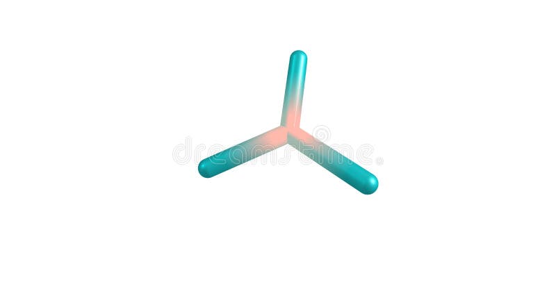 Boron Trichloride Molecular Structure Isolated on White Stock ...