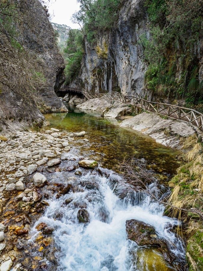 Borosa River in Cazorla Mountain Range, Spain Stock Image - Image of ...