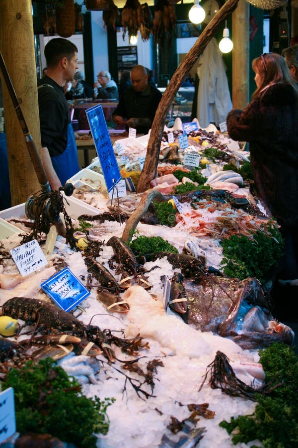 Borough Markets editorial photo. Image of lobster, london - 28128956