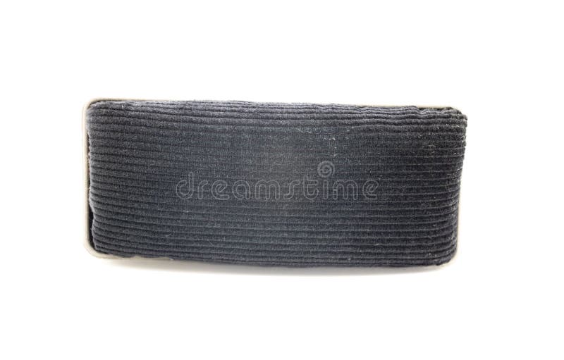 Borracha Seca Para Placa Branca Fechada Isolada Em Fundo Branco Foto de ...