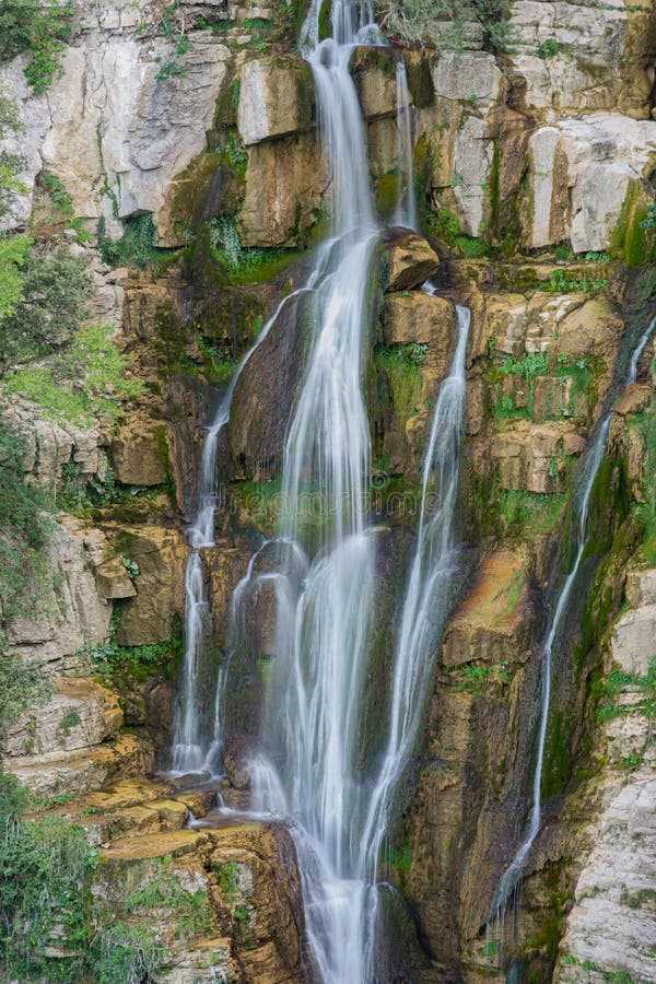 Borrello. the Falls of the Verde Stock Image - Image of nature, water ...