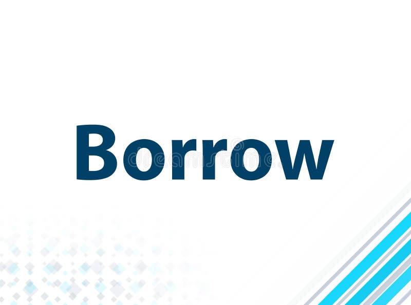 Borrow Modern Flat Design Blue Abstract Background Stock Illustration ...