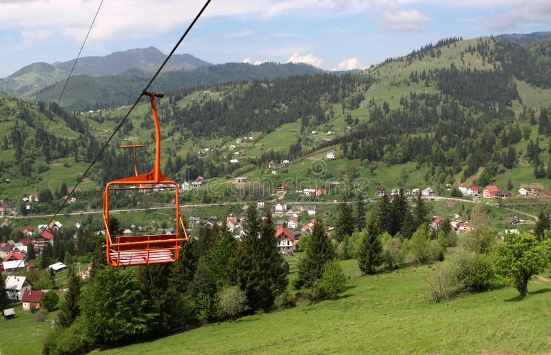 Borsa teleferic stock photo. Image of color, journey - 14607892