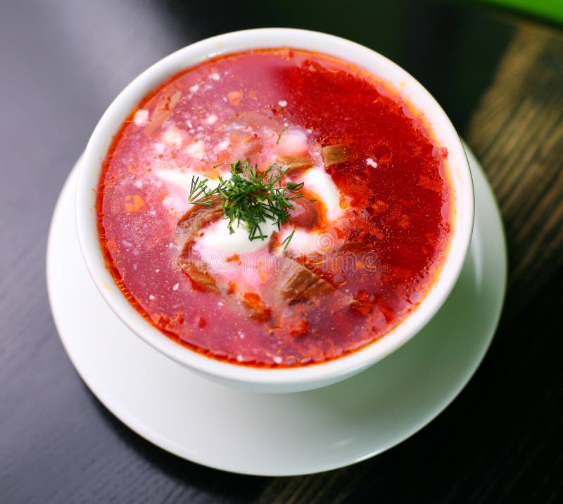 Borsch stock image. Image of ukrainian, fluid, dinner - 8987263
