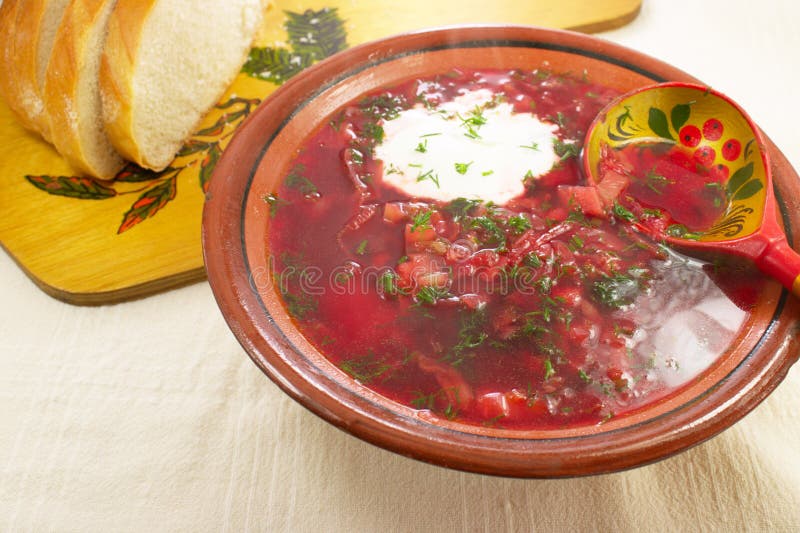 Ukrainian borsch stock image. Image of dish, heat, national - 19047373