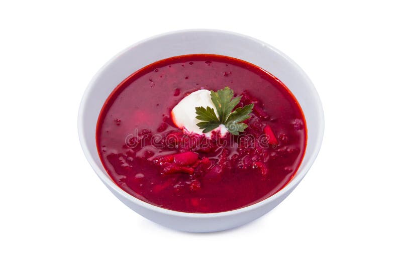 Borsch, Russian National Red Soup Stock Image - Image of borsch, dish ...